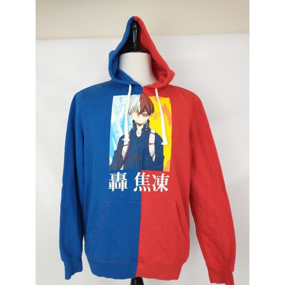 Hot Topic | Shirts | My Hero Academia Todoroki Shoto Split Hoodie Mens ...